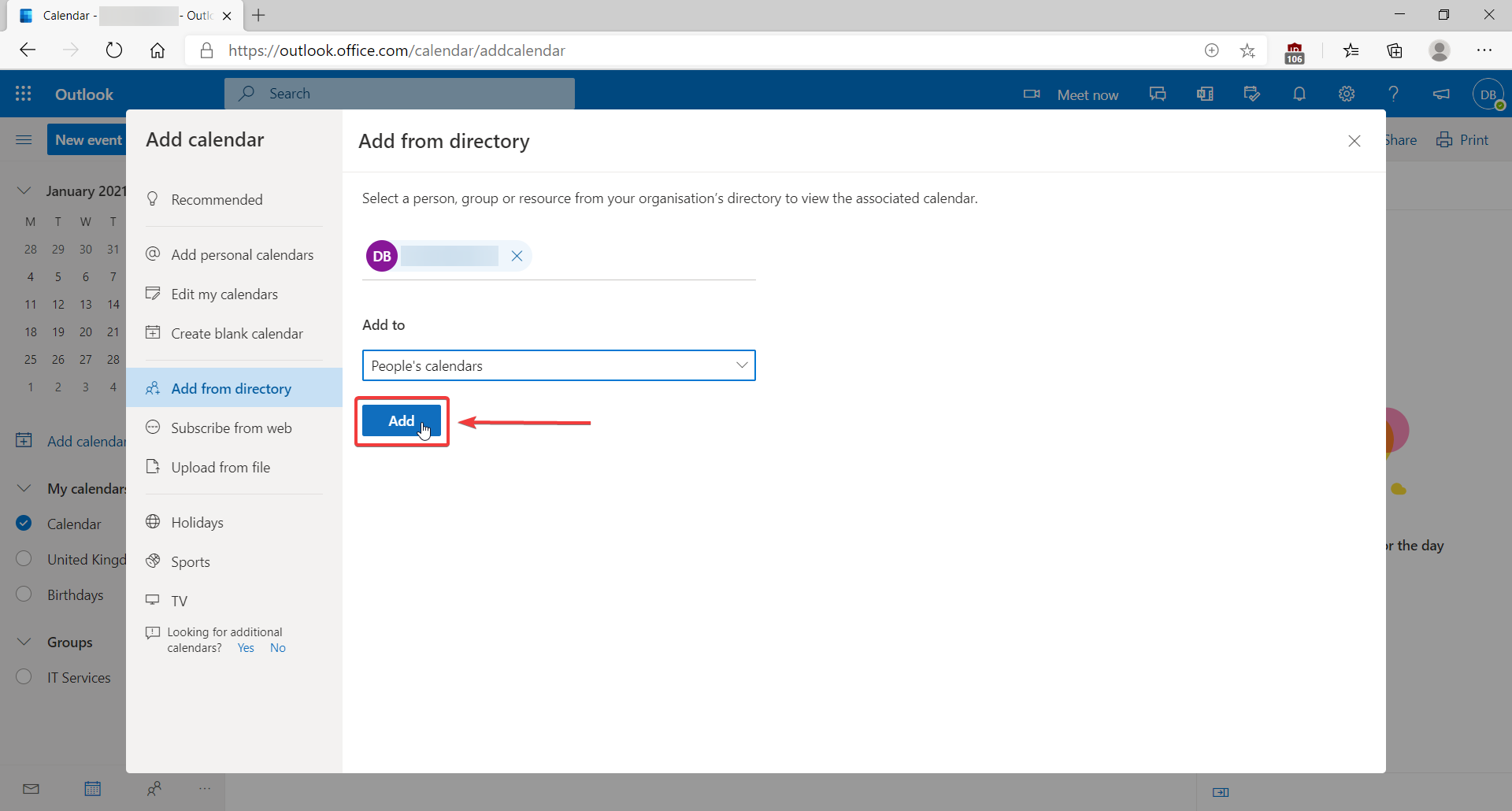 Adding A Shared Calendar In Outlook Web App BDMAT IT Support